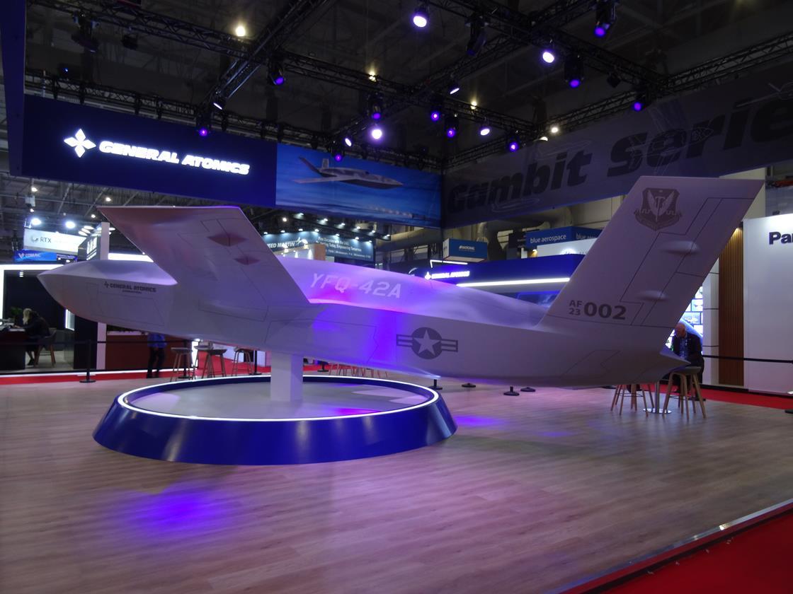 General Atomics' YFQ-42A model makes debut appearance in Middle East ...