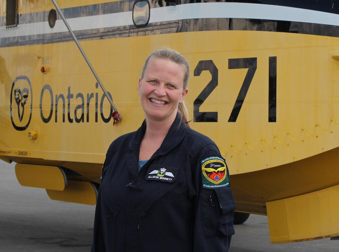 Water bomber pilot Allison Bennett’s burning ambition to fly ...