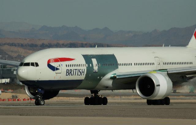 PICTURE: Fire-damaged BA 777 leaves Las Vegas for further repairs ...