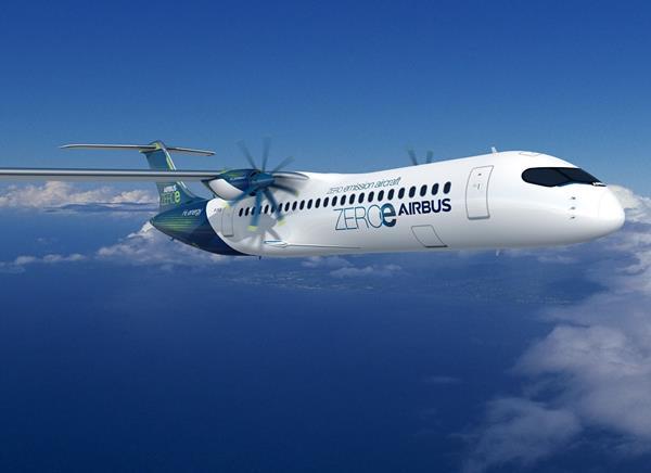 Airbus shows off hydrogen-fuelled concept aircraft for 2035 service ...