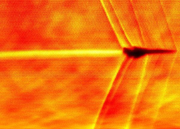 Boom's XB-1 research jet shockwave captured during supersonic flight ...