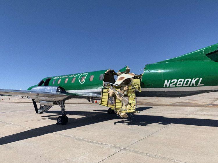 Mangled Metroliner lands safely after mid-air collision | News | Flight ...