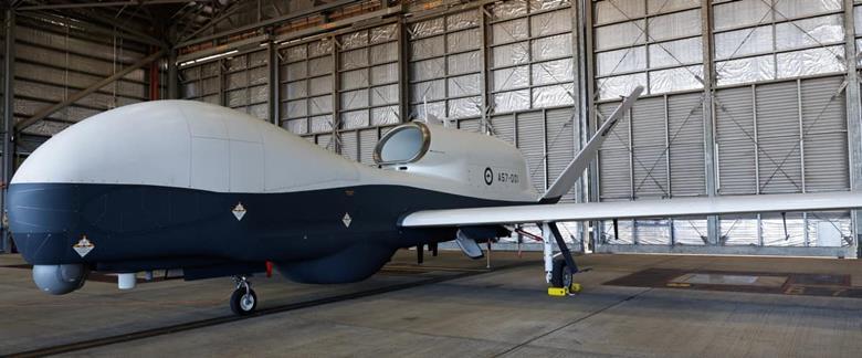 RAAF takes delivery of first MQ-4C Triton at Tindal base | News ...