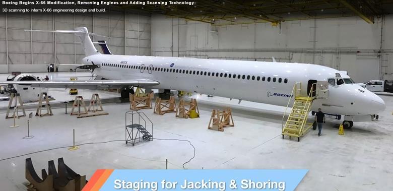 Boeing begins transforming MD-90 into NASA’s X-66A demonstrator | In ...
