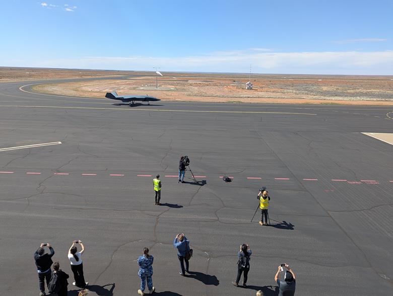 Boeing MQ-28 Ghost Bat autonomous combat aircraft makes public flying ...