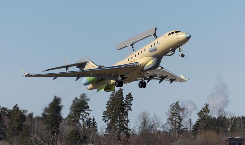 Saab flies updated fourth GlobalEye surveillance aircraft for the UAE ...