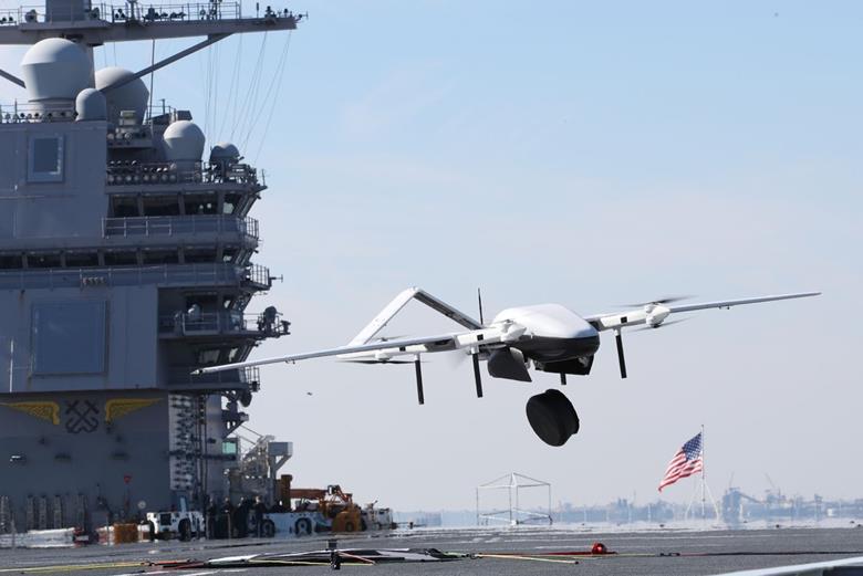 UAVs deliver cargo to US Navy ship at sea for first time | News ...
