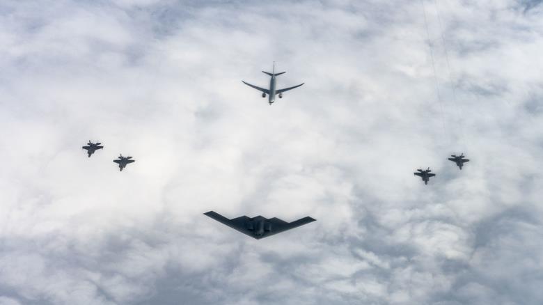US Air Force B-2 stealth bomber sinks ship target in Norwegian Sea ...