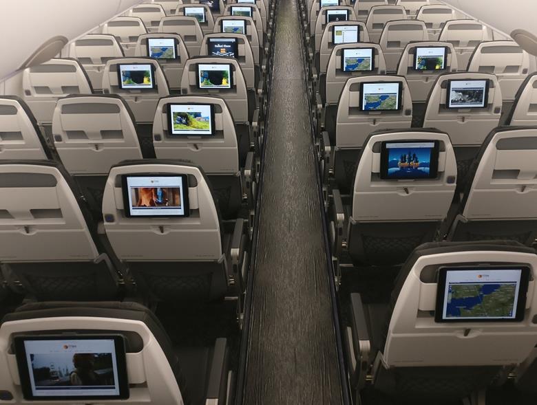 Titan A321LR is first with Airbus’s line-fit wireless IFE system | News ...
