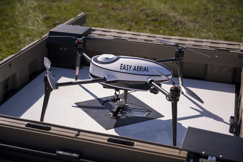 US Air Force deploys first automated quadcopter for base security ...