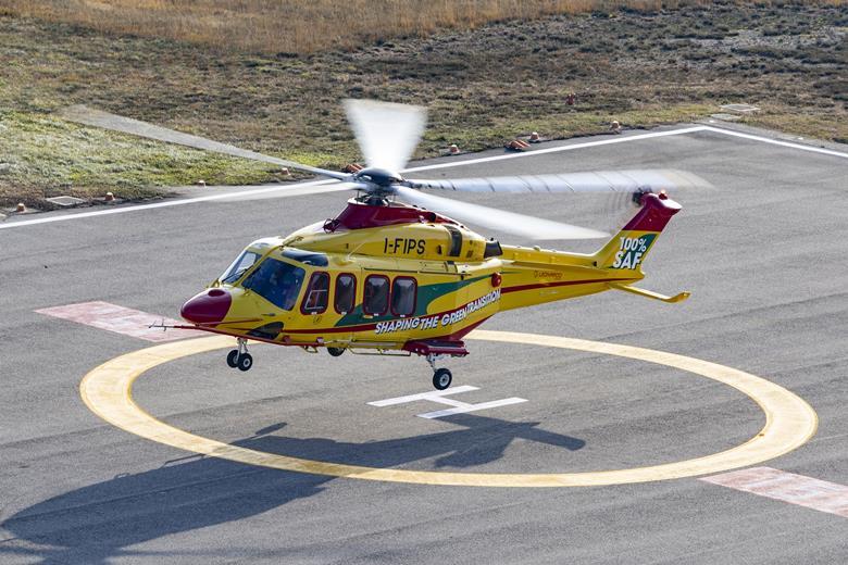 Leonardo and Pratt complete SAF test flight using AW139 | News | Flight ...