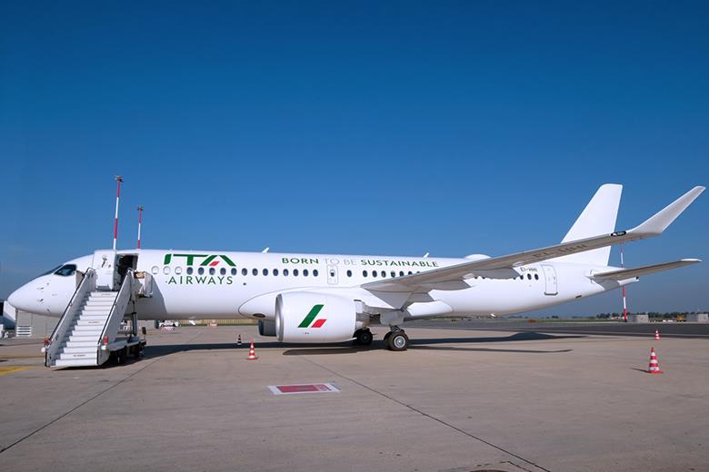 ITA Airways paints first A220 with special sustainability livery | News ...